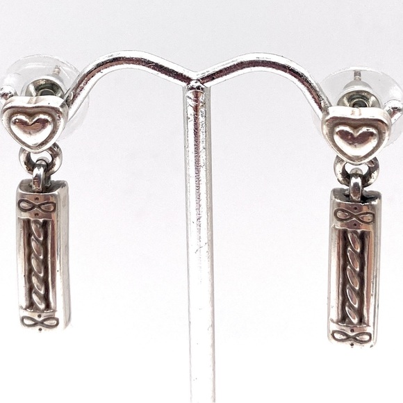 Brighton | Jewelry | Brighton Heart Bar Drop Earrings | Poshmark